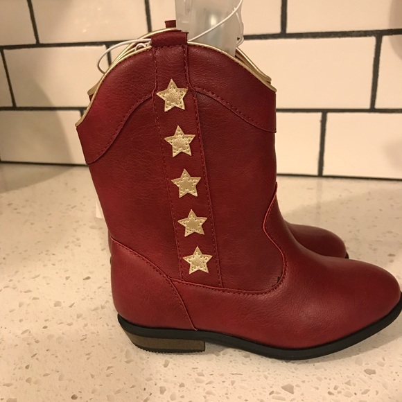 Shoes | Nwt Girls Red Cowgirl Boots | Poshmark
